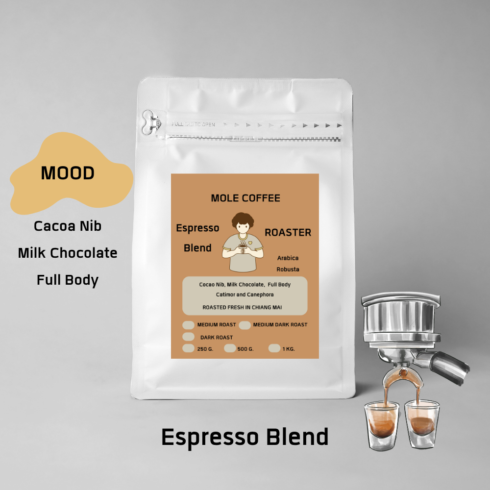 Espresso Blend Arabica Blend Robusta อาราบิก้า เบลน โรบัสต้า คั่วใหม่ ...