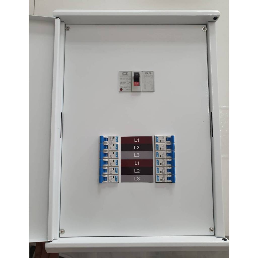 ตู้โหลดเซ็นเตอร์ 3 เฟส 12/18/24/36 ช่อง พร้อมเมน+ลูกเซอร์กิตเบรกเกอร์ ...