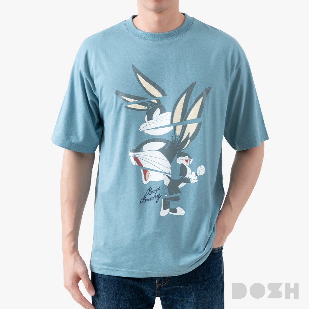 DOSH-UT MEN'S OVERSIZED T-SHIRTS LOONEY TUNES เสื้อยืดโอเวอร์ไซส์ ...