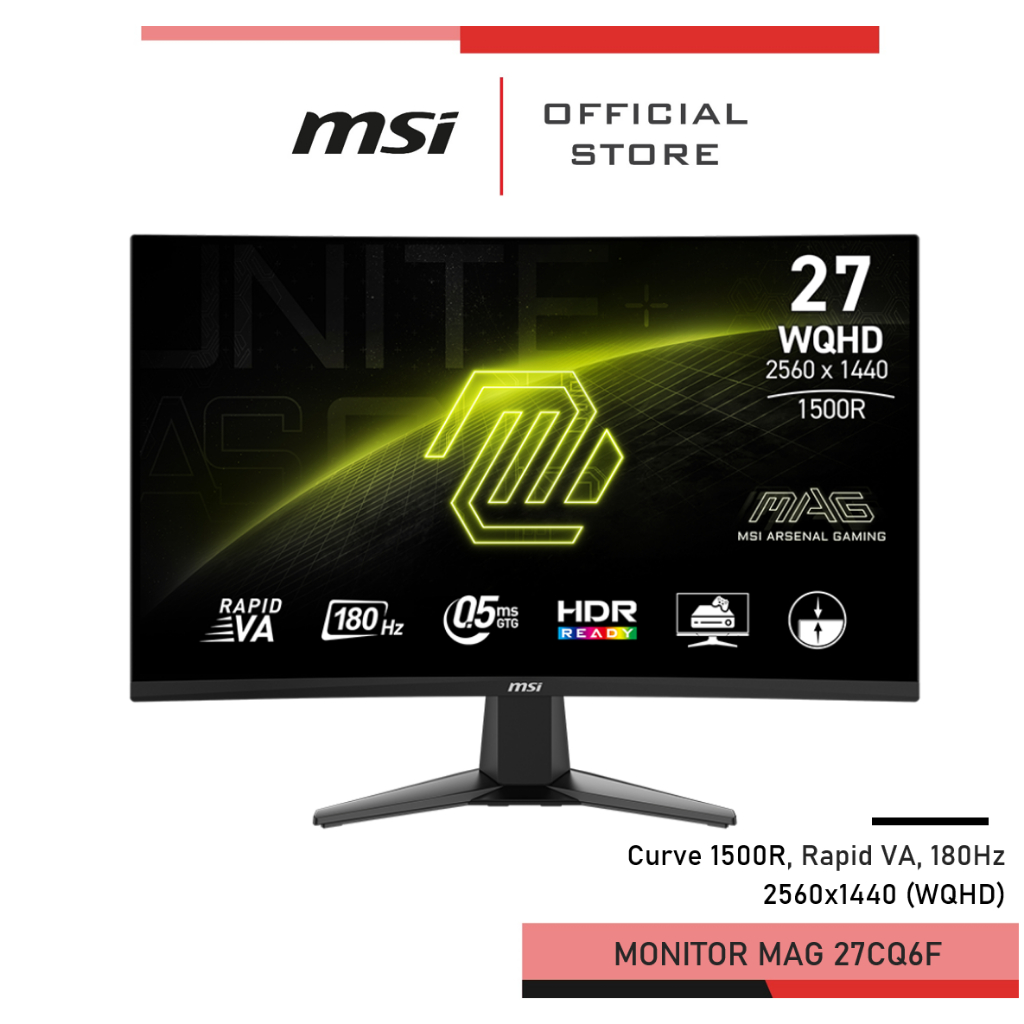 [Pre-Order] MSI MAG 27CQ6F Monitor 27นิ้ว 180Hz WQHD จอคอมพิวเตอร์ ...