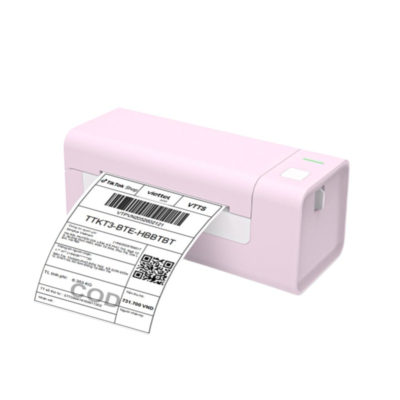 เครื่องปริ้นใบปะหน้าพัสดุ ฉลากสินค้า Flash Printer USB+Bluetooth Thermal Printer เครื่องพิมพ์ ...