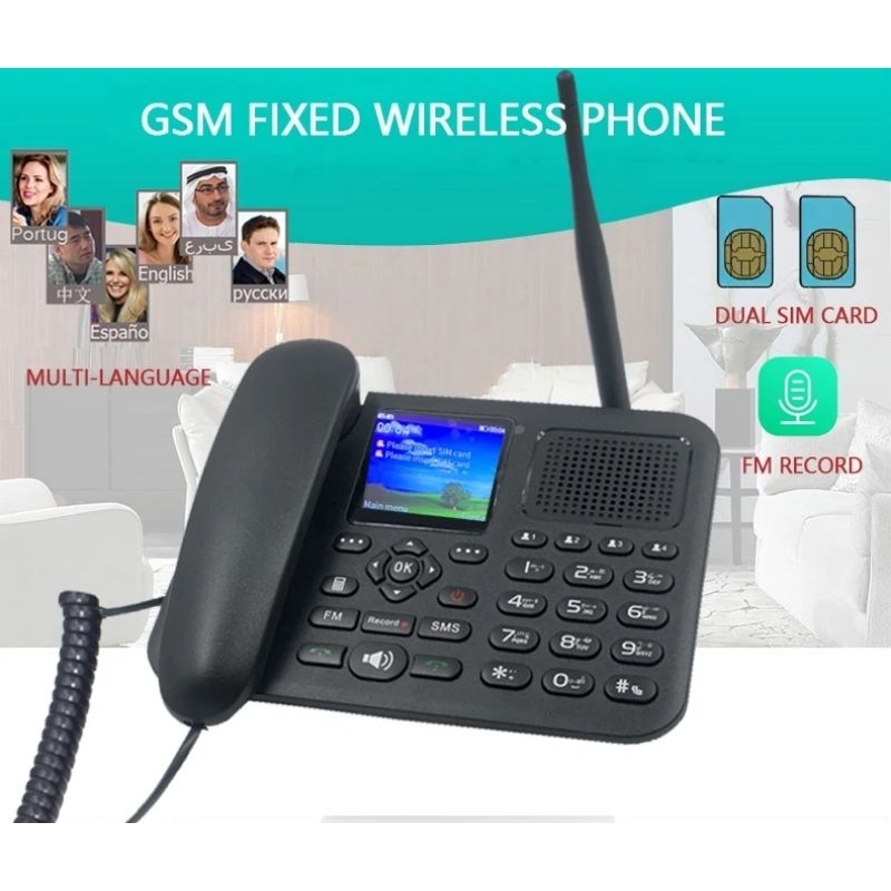 DLNA 4G LTE Fixed Wireless Phone Router WIFI เชื่อมต่อBT ได้ โทรศัพท์ ...