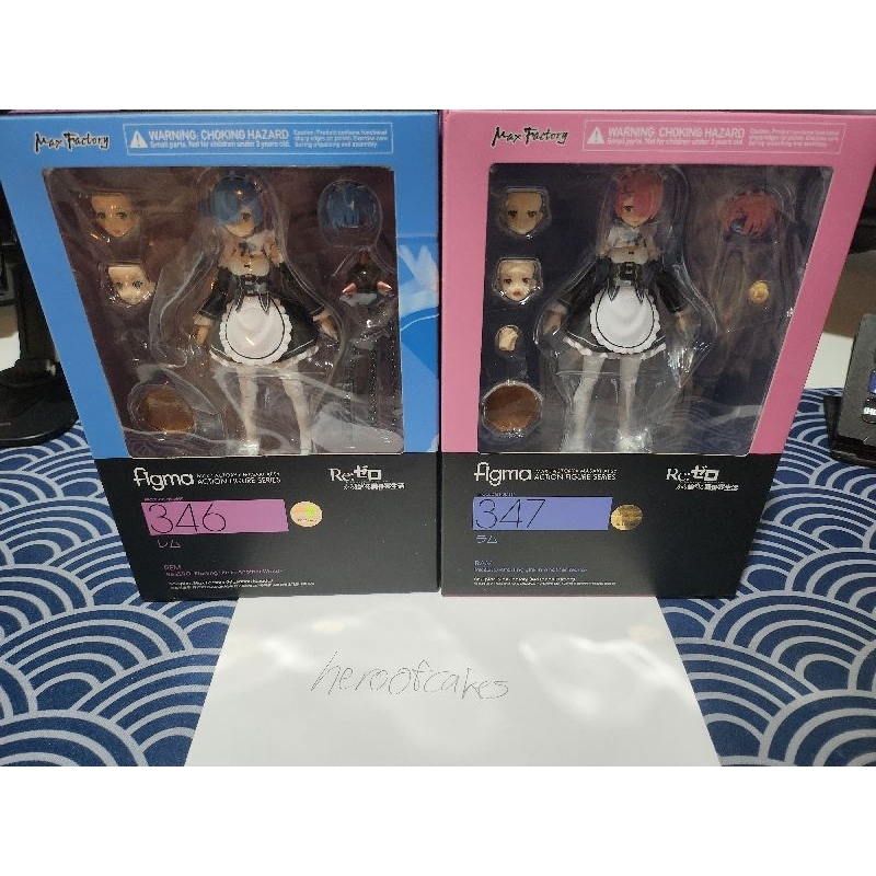 Figma 346 Rem + Figma 347 Ram (Re:ZERO) - มือ2 แท้ สภาพใหม่ | Shopee ...