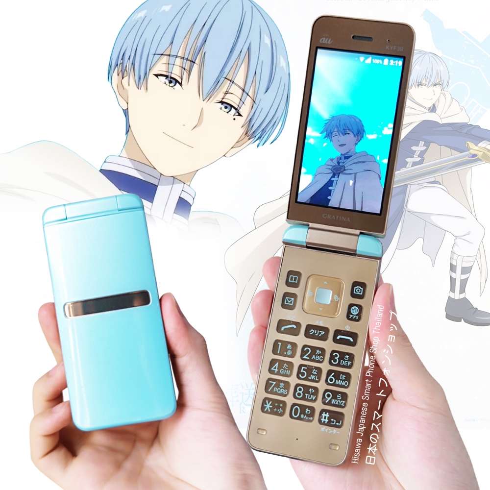 Kyocera GRATINA (F39) - สีฟ้า Light Blue โทรในไทยได้ มือถือญี่ปุ่น หา ...