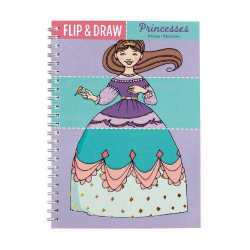 สมุดระบายสีพลิกสลับร่าง ลายเจ้าหญิง (Princess Flip & Draw) | Shopee ...