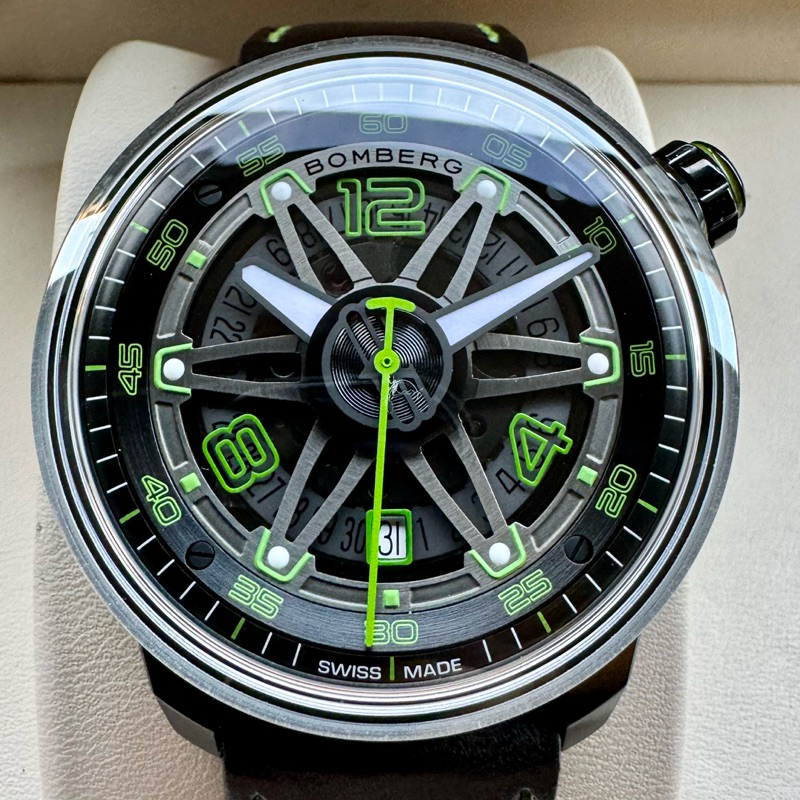 BOMBERG Watch BB-01 CT43APBA.21-2.11 Green Mechanical Swiss | Shopee ...