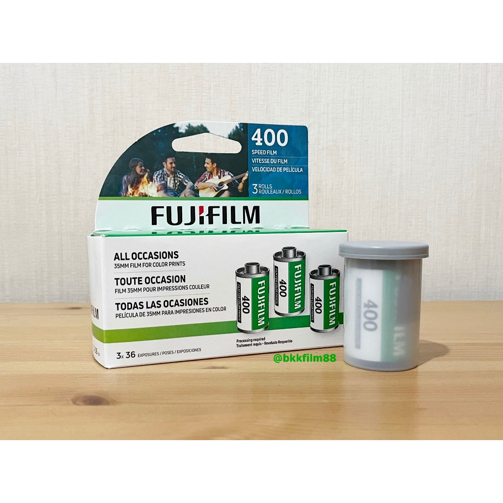 ฟิล์มสี 1 ม้วน Fujifilm 400 35mm 36exp ราคาค่อม้วน Color Film ฟิล์มถ่ายรูป ฟิล์ม 135 Fuji USA ...
