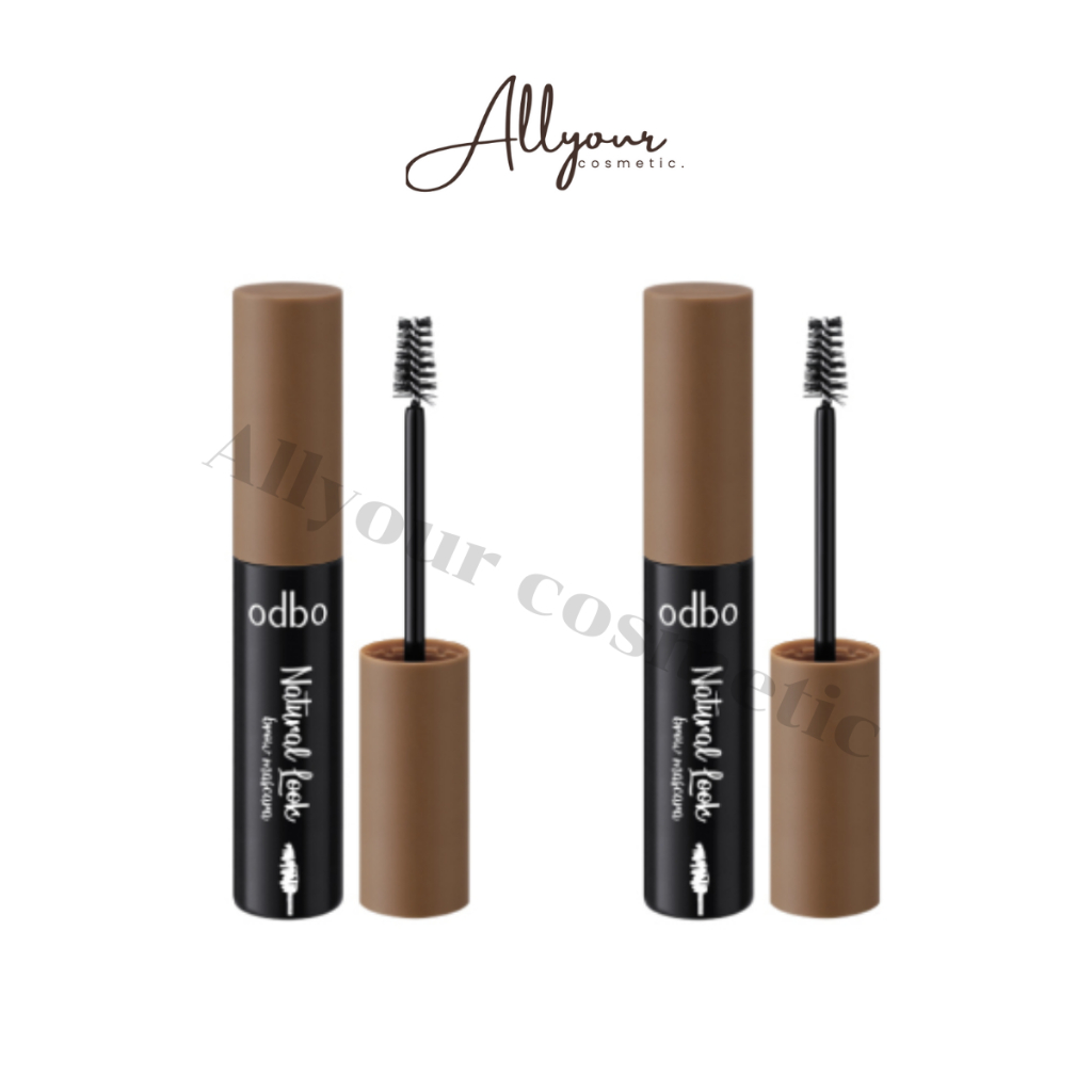 (ของแท้) มาสคาร่าคิ้ว ODBO Natural Look Brow Mascara แปรงปลายเรียวเล็ก ไม่เป็นก้อน ติดทนนาน ...
