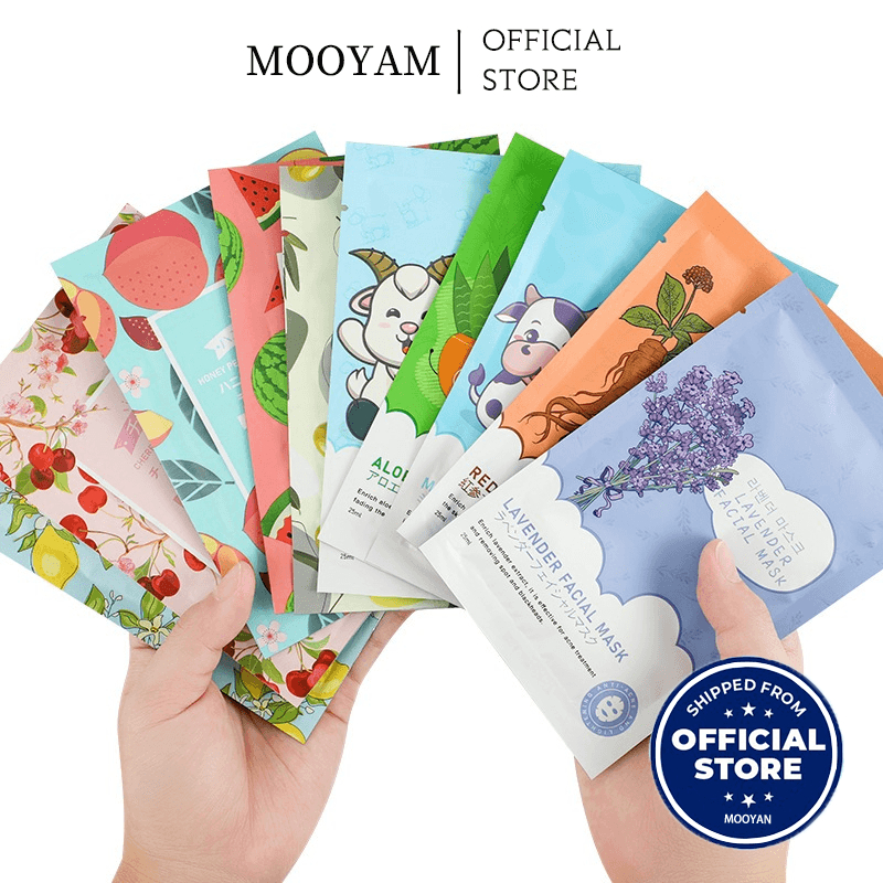 Mooyam Korean Japanese Moisturising Hydrating Facial Mask Sheet Face ...