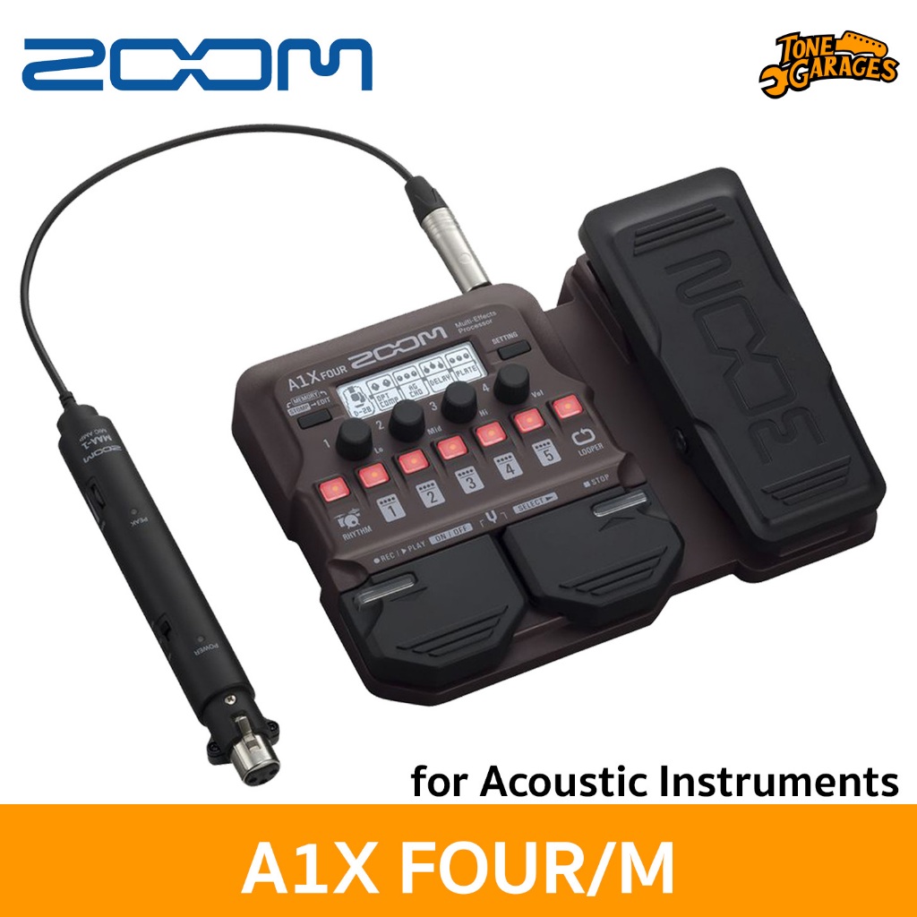 ZOOM A1X FOUR/M Multi-Effect for Acoustic Instruments มัลติเอฟเฟค เอฟเฟคกีต้าร์โปร่ง | Shopee ...
