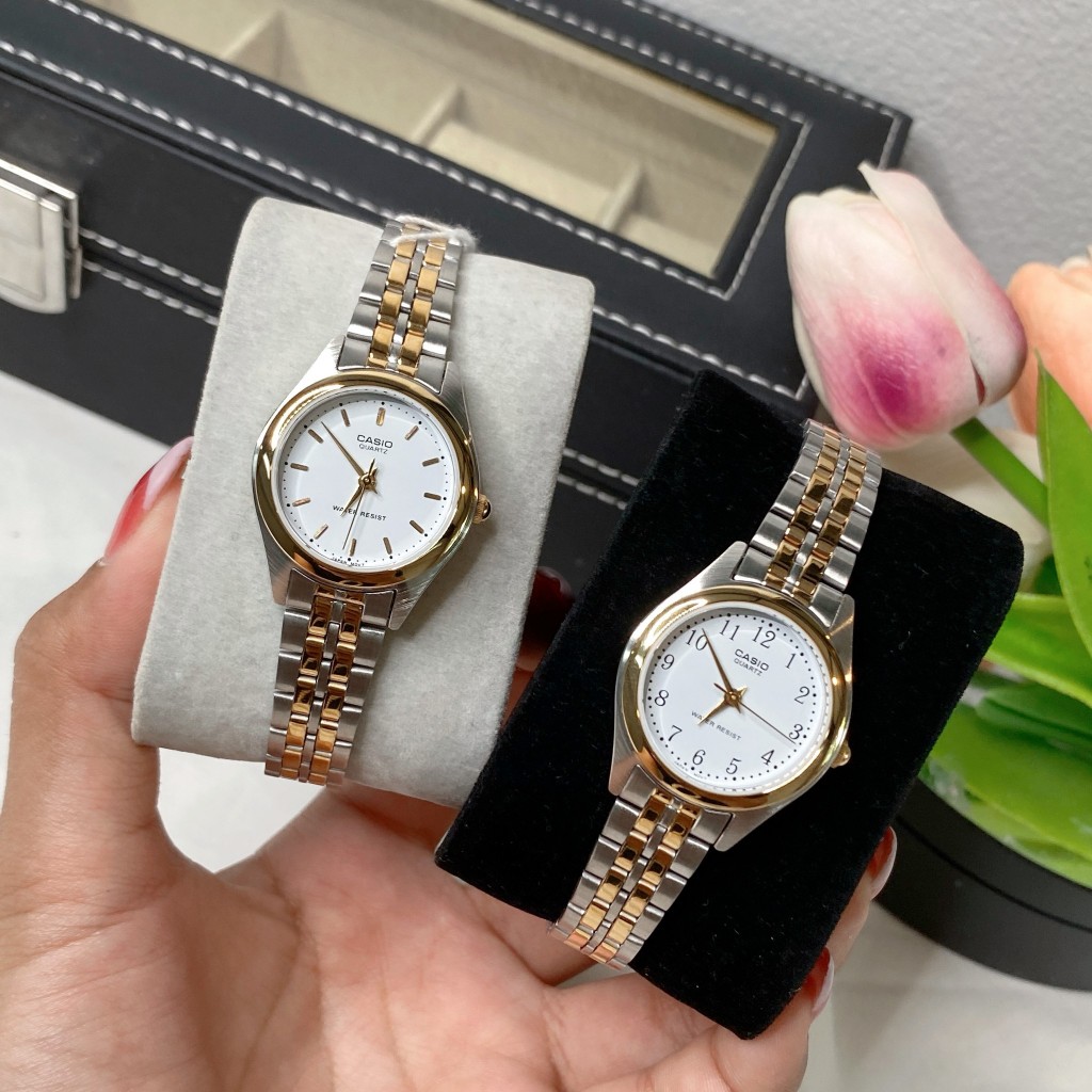 CASIO นาฬิกาข้อมือผู้หญิง รุ่น LTP-1129 ของแท้รับประกัน 1 ปี (LTP-1129G ...