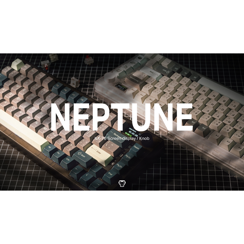 SARU คีย์บอร์ดเกมมิ่ง Napture 76 จอ LED Lunar Yellow/Galaxy Pink SW ...