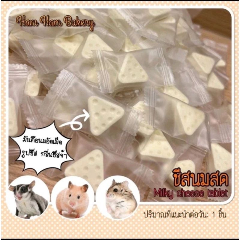 Milk Cheese Tablet ชีสนมสด-นมอัดเม็ด ขนมสัตว์เลี้ยง สัตว์ฟันแทะ ...