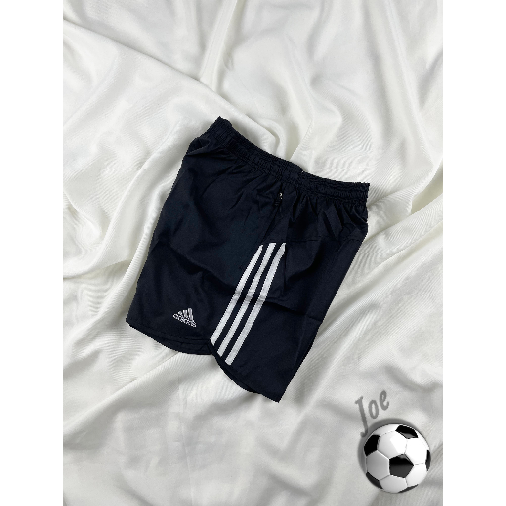 กางเกงออกกำลังกาย กางเกงกีฬาผู้ชาย ขาสั้น Adi. (Pocket, Black wt. White ...