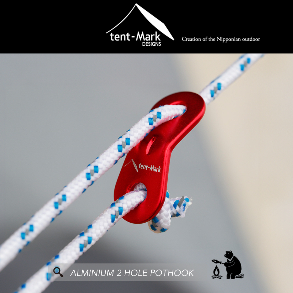 ตัวยึดเชือก เต็นท์ ทาร์ป Alminium 2 hole pothook - Tent Mark | Shopee ...