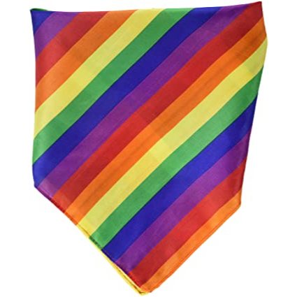ผ้าพันคอ ผ้าโพกหัว คาดหัว ผ้าเช็ดหน้า สีรุ้ง สายรุ้ง LGBT Pride Rainbow ...