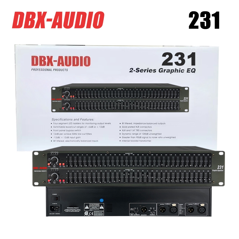 DBX-AUDIO EQ215 /215S/231/231S/215SUB/231SUB มีช่องกรองสูงสองช่อง ซึ่งสามารถกำจ อีควอไลเซอร์ระด ...