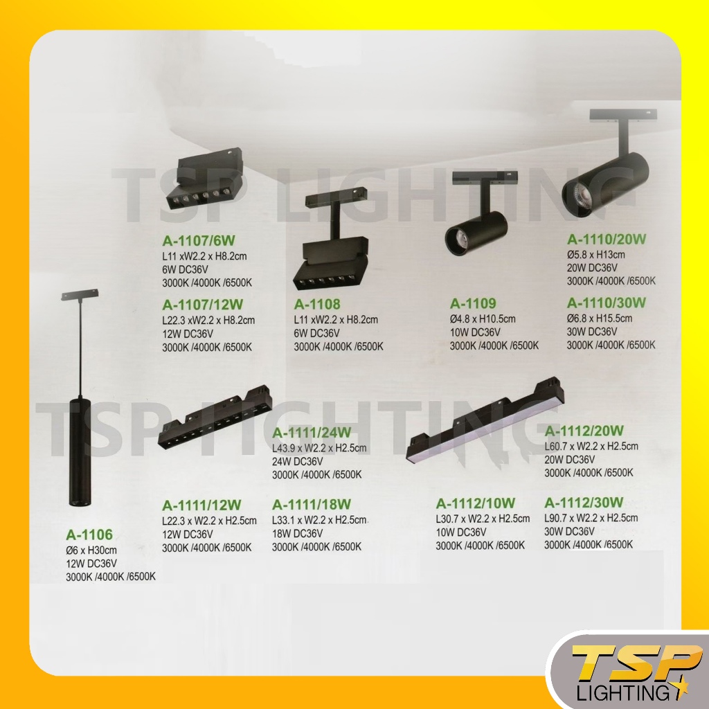 TSP Lighting │ Track light รางแทคไลท์ แทคไลท์ติดรางแม่เหล็ก | Shopee ...