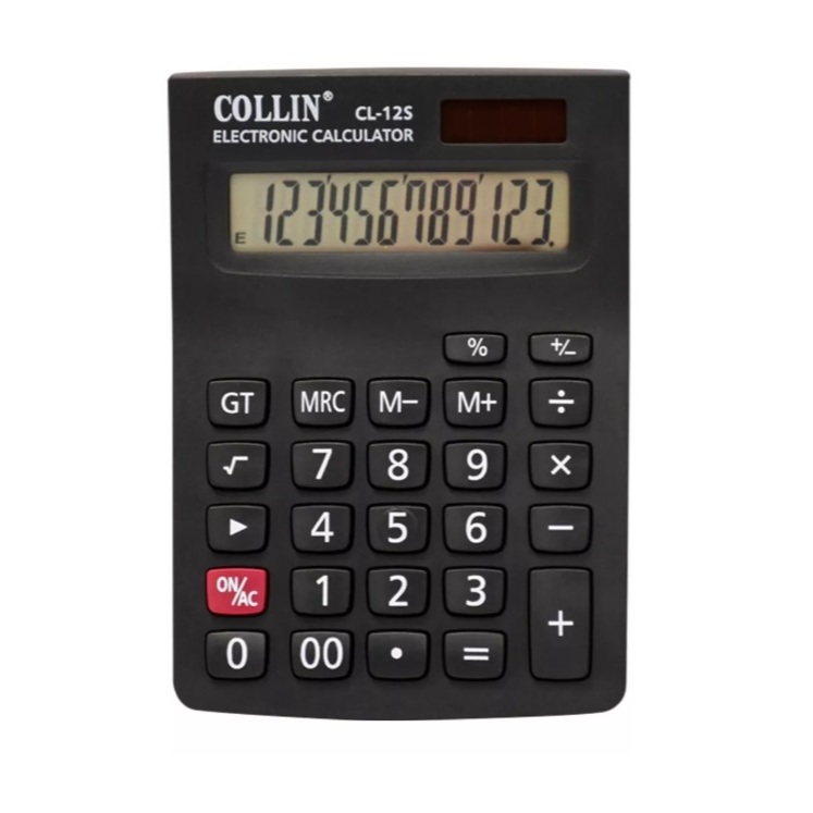 เครื่องคิดเลข 12 หลัก รุ่น CL-12S สีดำ Calculator 12 digit CL-12S ...