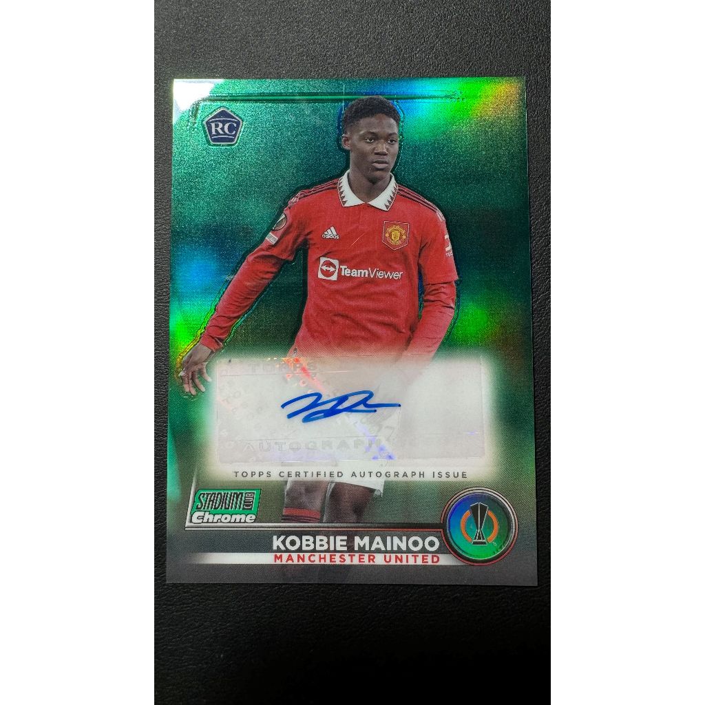 การ์ดนักฟุตบอล ลายเซ็น 2022/23 Topps UCC Stadium Club Chrome Kobbie ...