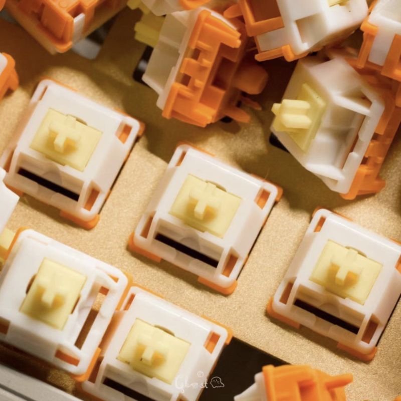 HMX Sunset Gleam linear switch (10ชิ้น) pre lubed สวิตช์คีย์บอร์ด 1 ...