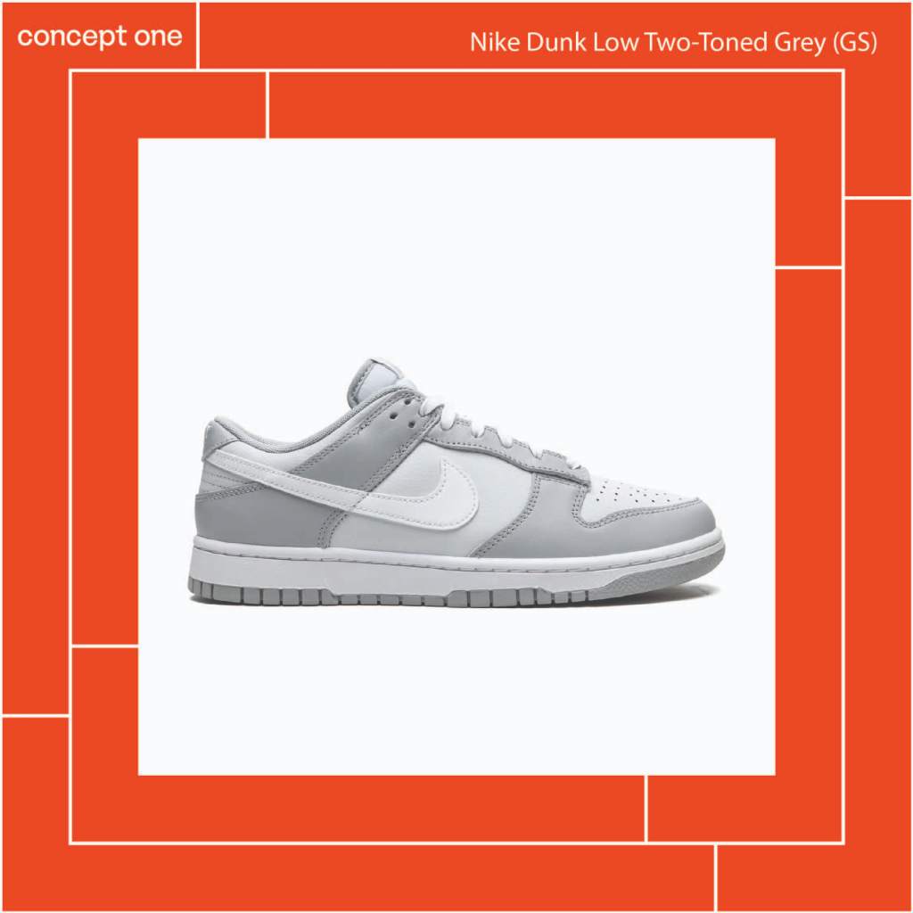 Nike Dunk Low Two-Toned Grey (GS) | Shopee Thailand