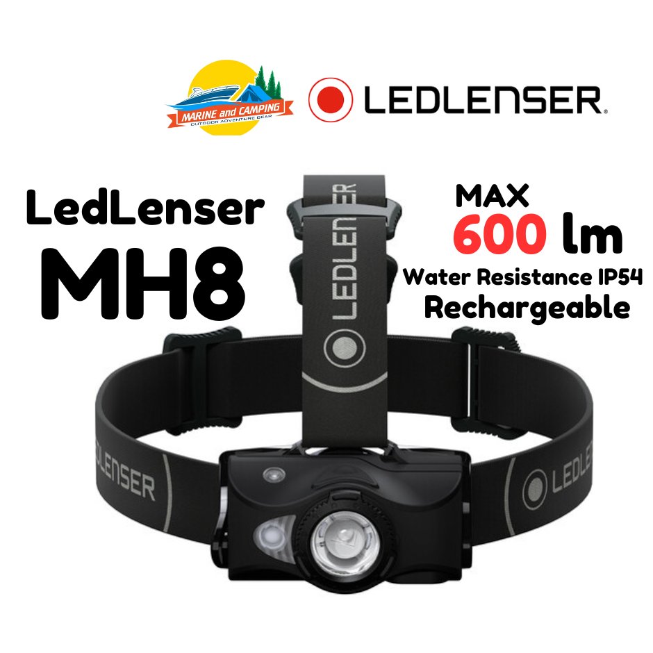 LedLenser MH8 Headlamp ไฟฉายคาดหัวตัวเล็กดีไซน์ใหม่ล่าสุด สว่างสูงสุด ...