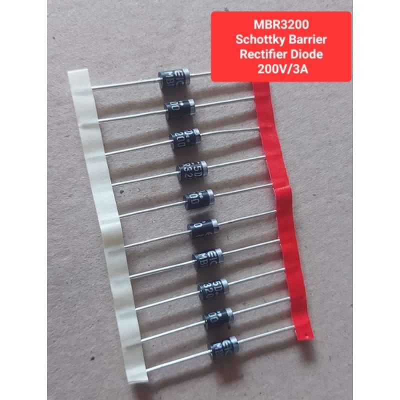 MBR3200 Schottky Barrier Rectifier Diode 200V/3A (ราคาตัวละ) | Shopee ...