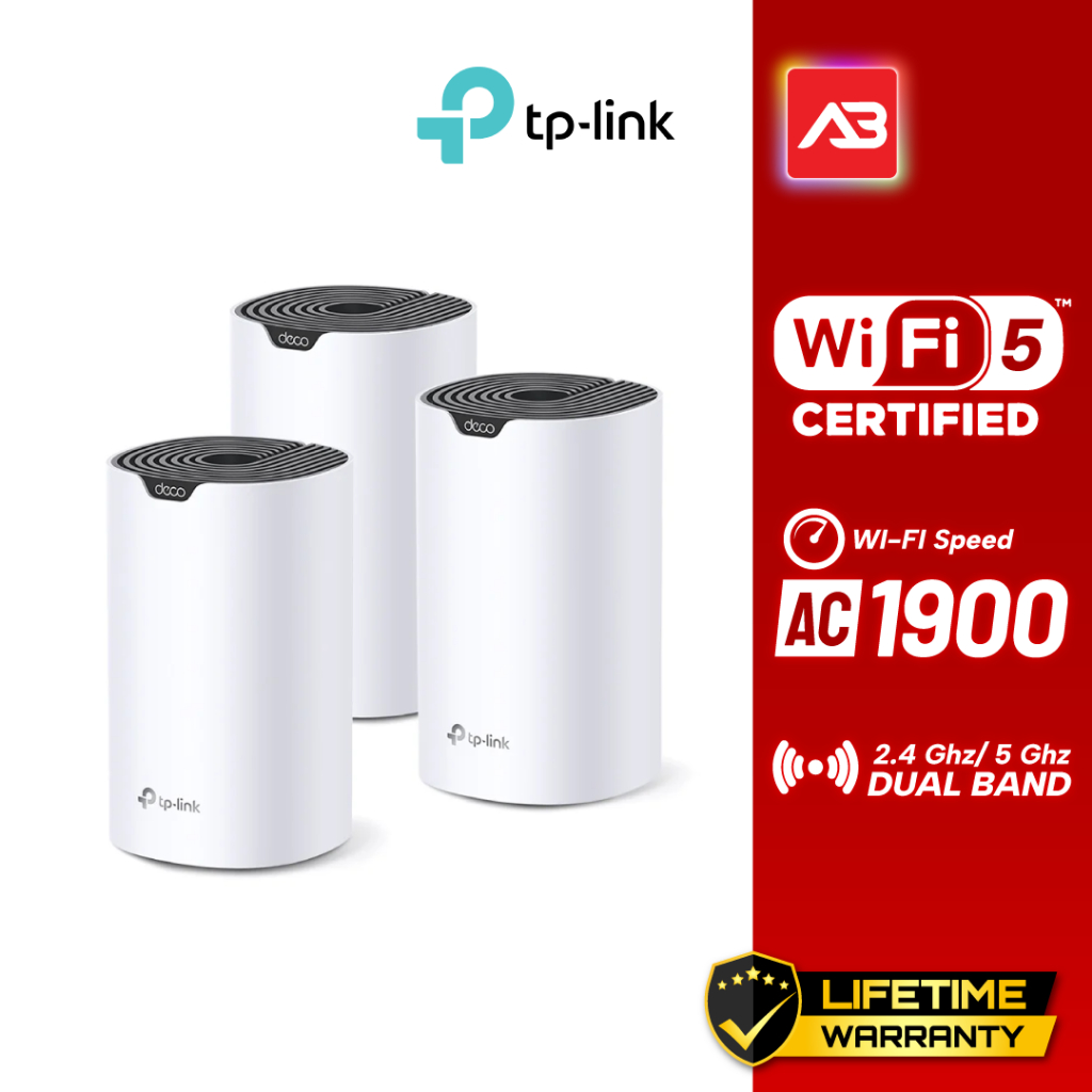 TP-Link AC1900 Whole Home Mesh Wi-Fi 5 System รุ่น Deco S7(3-Pack ...