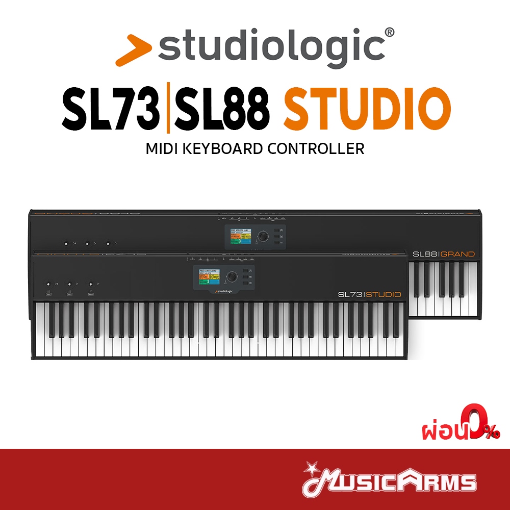 Studiologic SL73 Studio / SL88 Studio คีย์บอร์ดใบ้ Midi Keyboard Controller รับประกันศูนย์ Music ...