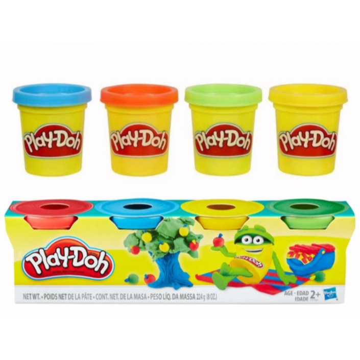 Play-Doh mini 4-pack - red, yellow, blue and green PLAY-DOH compound ...