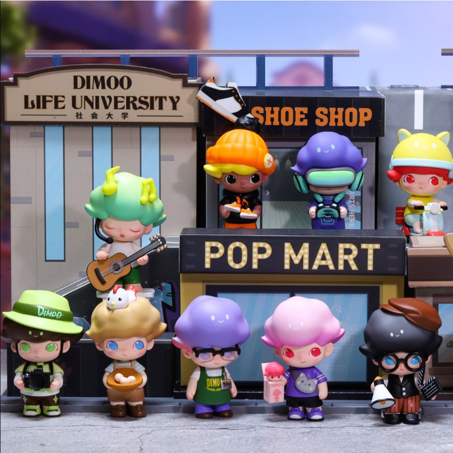 [ของแท้ - พร้อมส่ง-ระบุตัว-ไม่มีกล่อง] POP MART Dimoo Life University ...