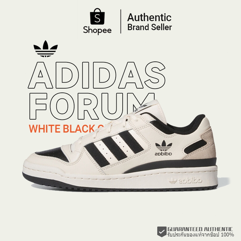 รองเท้า adidas originals Forum Low CL 'Wonder White Black' รองเท้าบาส ...