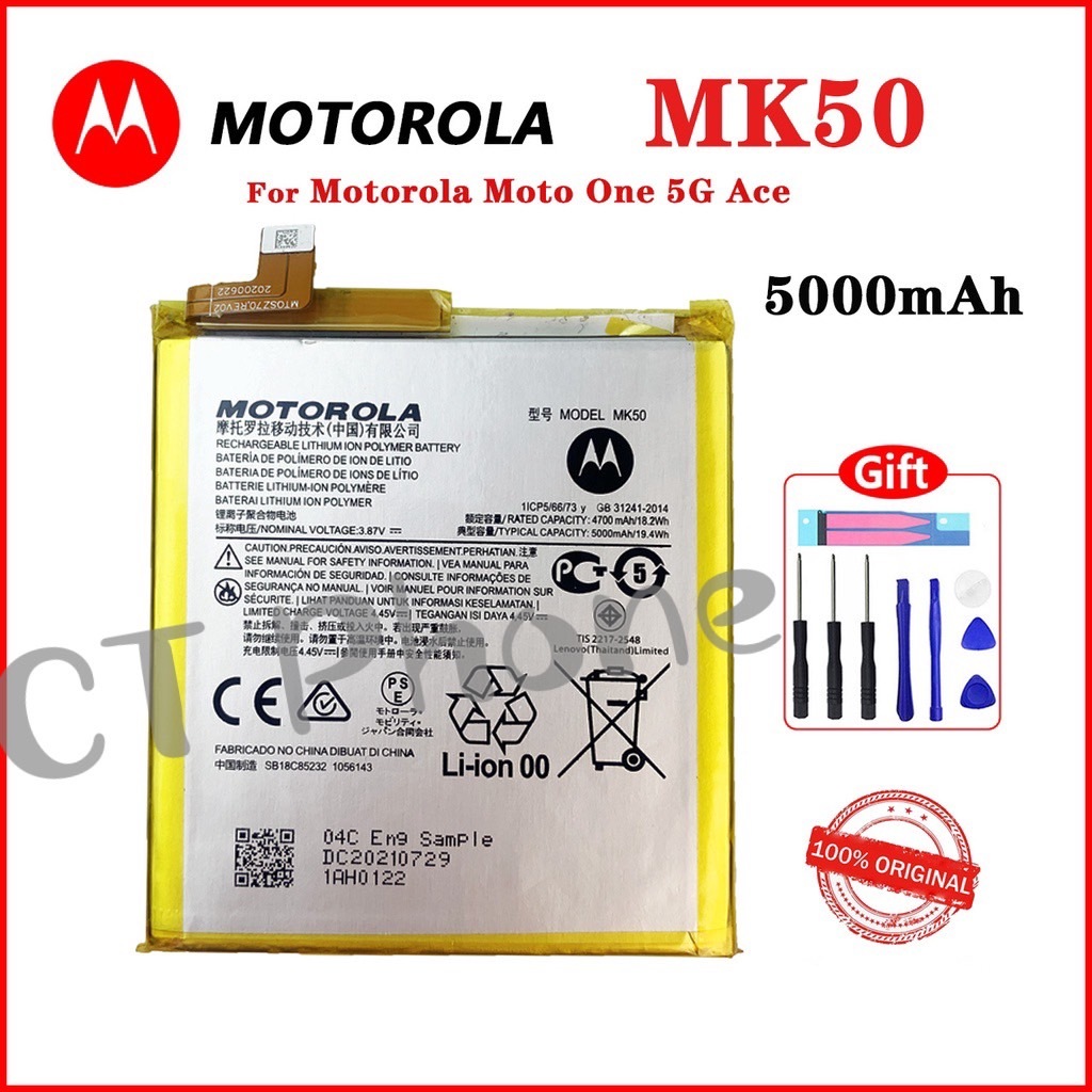 แบต Motorola Moto G 5G/ Moto One 5G Ace XT2113 MK50 5000mAh | Shopee ...