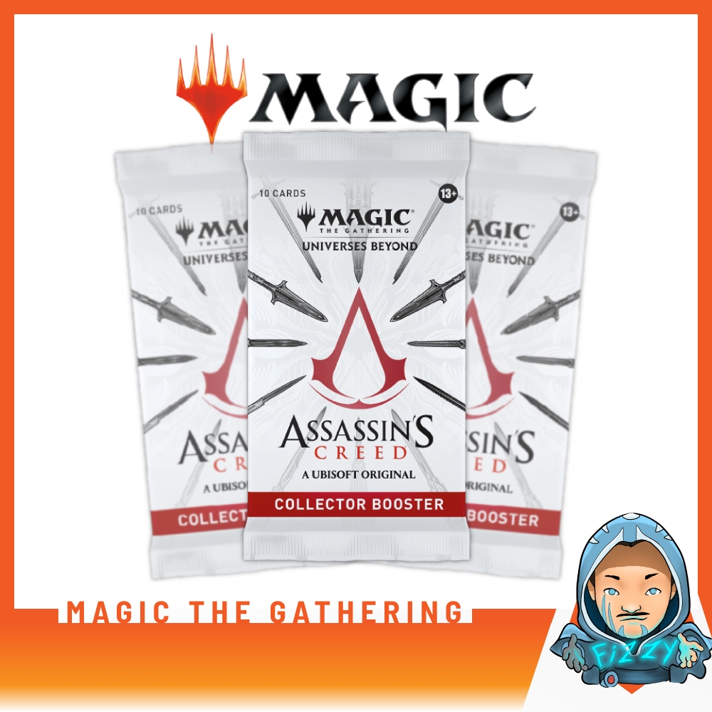 [FIZZY] Magic the Gathering (MTG): Universes Beyond: Assassin's Creed - Collector Booster Pack ...