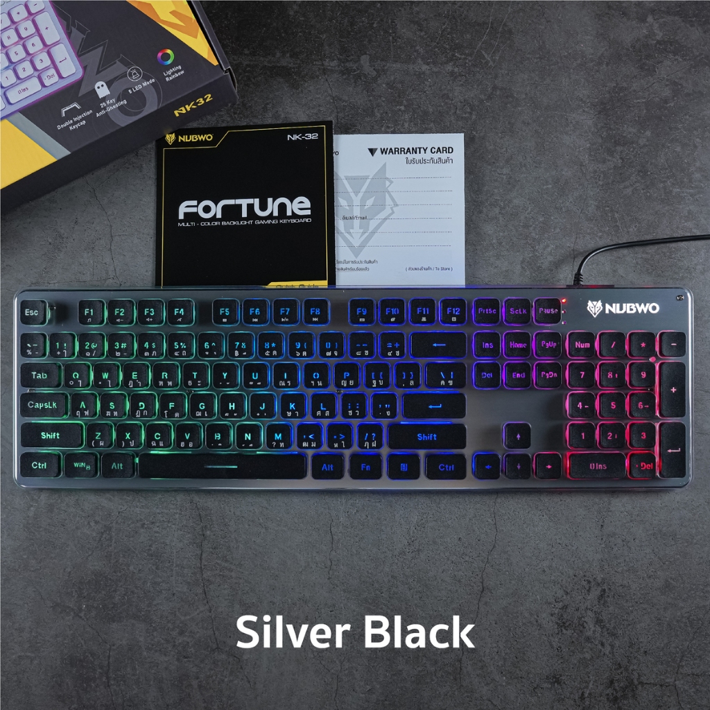 Nubwo NK-32 Gaming Keyboard คีย์บอร์ดเกมมิ่ง (รับประกันสินค้า 1 ปี ...