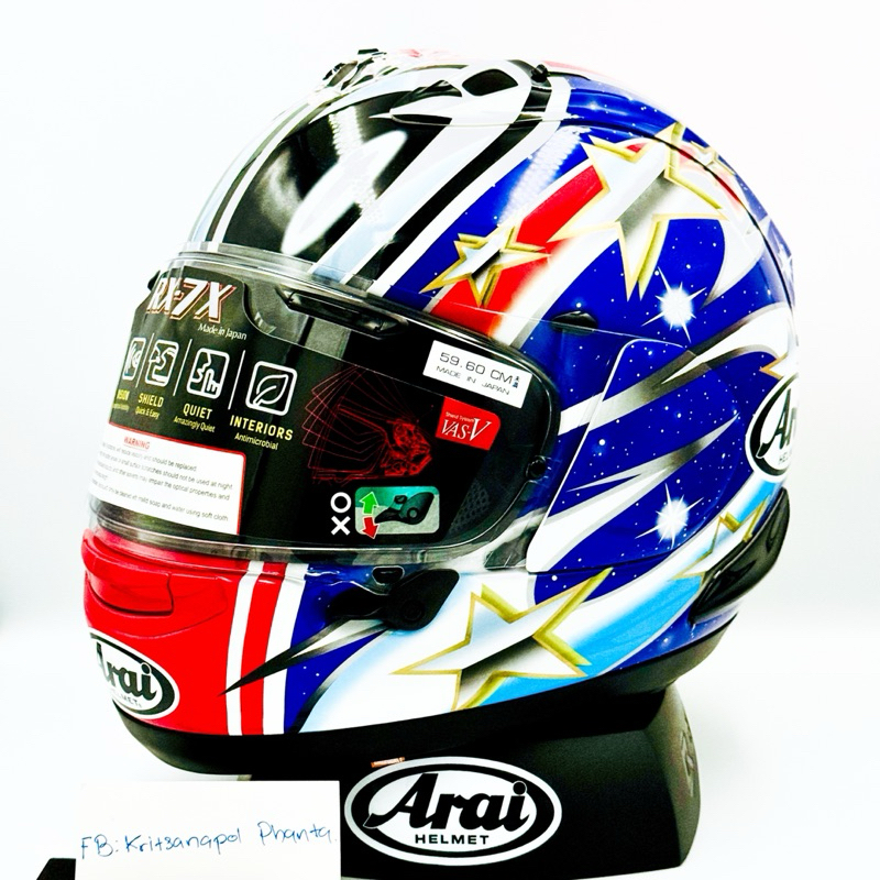 Arai RX7X Nakano Red99 (New) Size L | Shopee Thailand