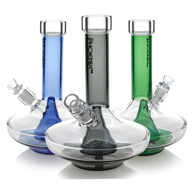 บ้องแก้วเครื่องเจาะต่ำ GLASS BONG PHOENIX STAR 8.2 INCH WIDE BASE BONG ...
