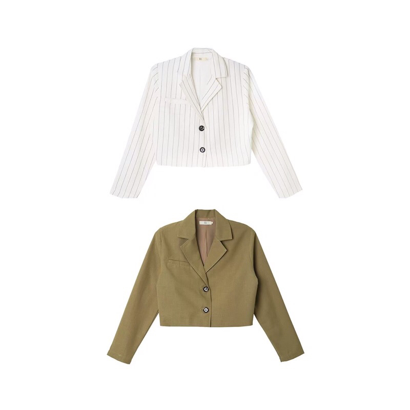 MUMA CROPPED BLAZER (LTB40) | Shopee Thailand