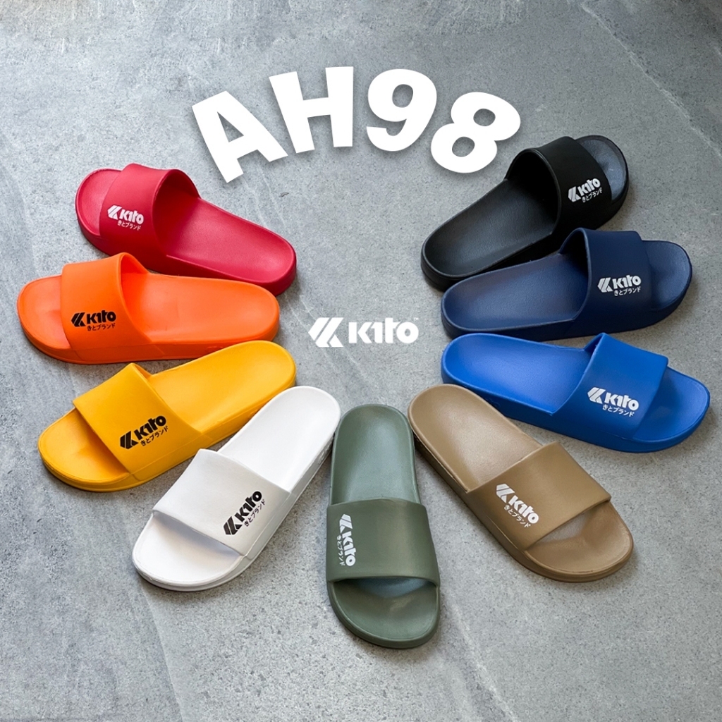 Kito รองเท้าแตะกีโต้ รุ่น AH98 Size พิเศษ 44-45 พื้นนุ่ม ของแท้ 100%+++!!! | Shopee Thailand