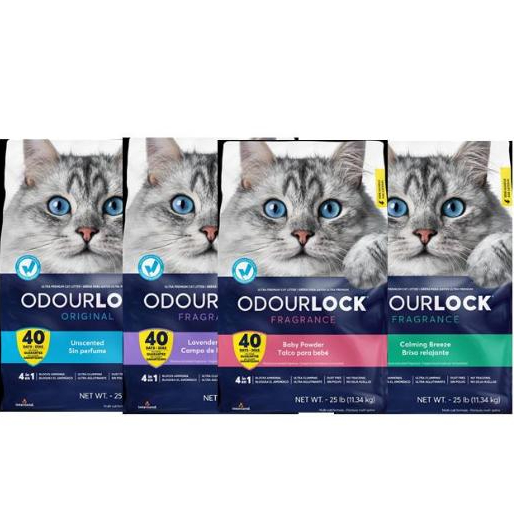 Odour Lock 12kg Odourlock ทรายแมวเกรดอัลตราพรีเมียม ทรายแมวภูเขาไฟ ...