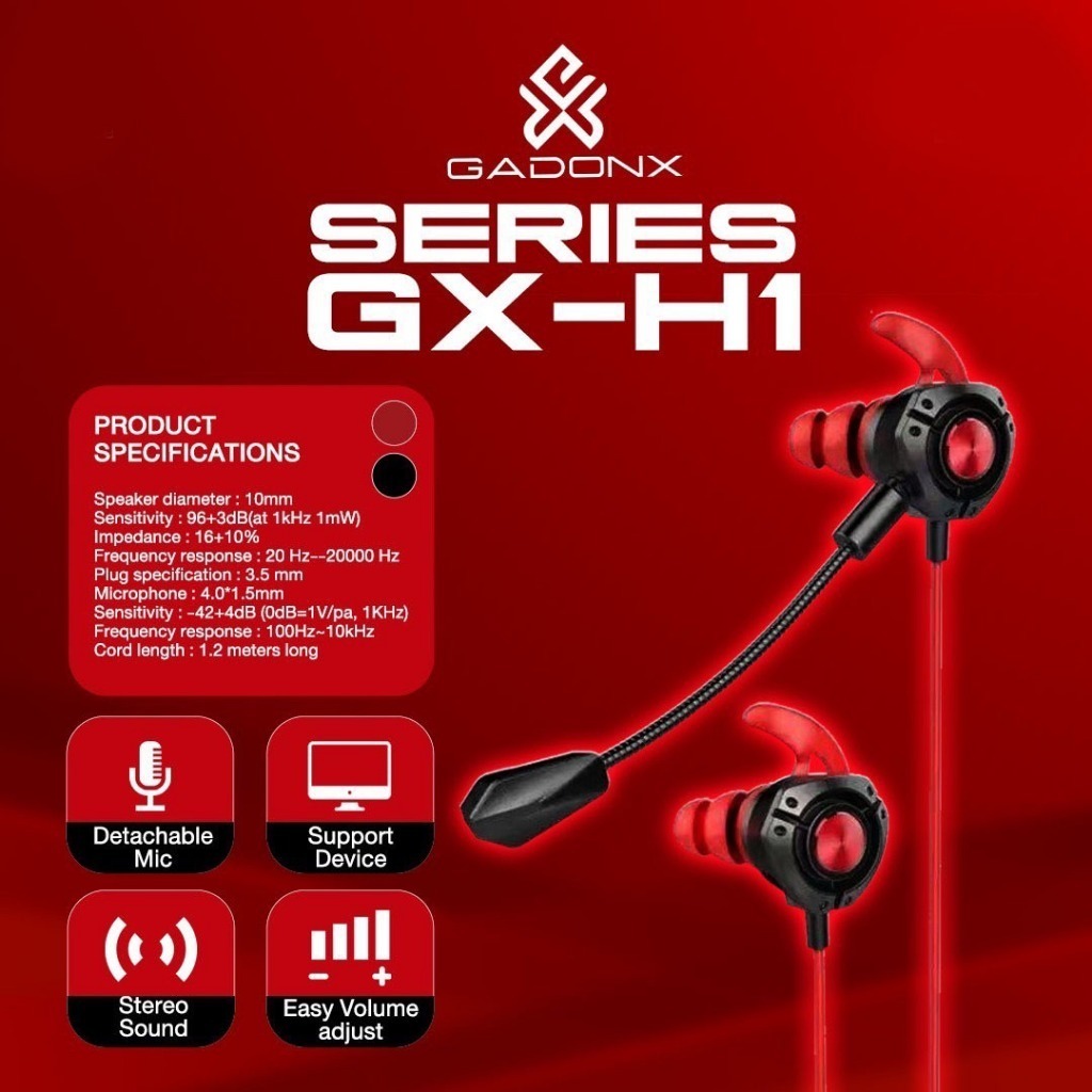 GADONX SERIES GX-H1 หูฟังพร้อมไมค์ - HITECHubon | Shopee Thailand
