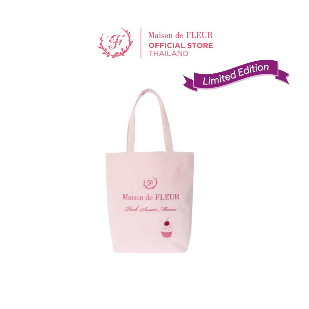 [NEW Collection] Maison De FLEUR - Pink Sweets Mania Cupcake Tote | Shopee Thailand