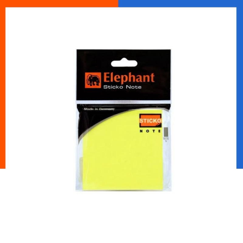 กระดาษโน๊ต 3x3นิ้ว ตราช้าง ( 80-100แผ่น ) Elephant sticko note จดโน๊ด ...