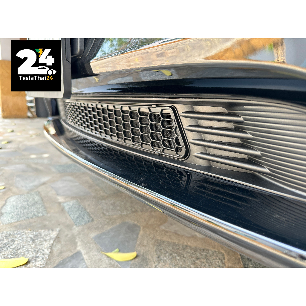 Front grille guard แผงกันหม้อน้ำ กันเศษหิน ใบไม้ สำหรับ Tesla Model 3/Y ...