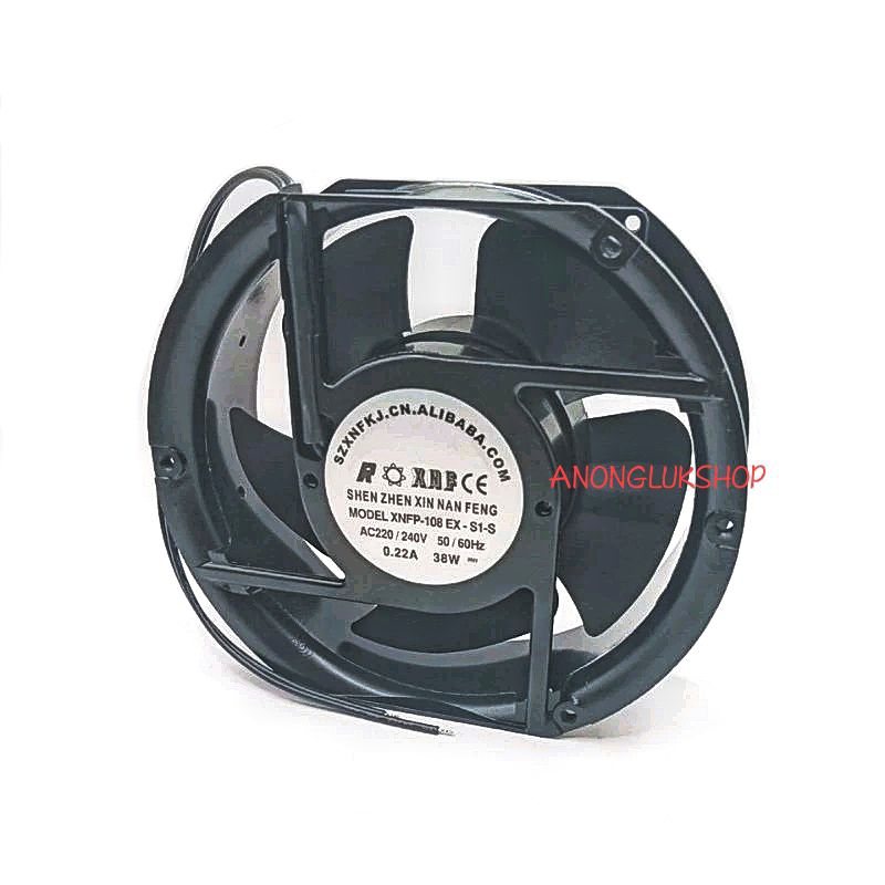 พัดลม 6นิ้ว หัวตัด 0.22A AC220/240V 38W 50/60HZ XNFP-108 EX-S1-S พัดลม 6 นิ้ว หัวตัด 220V ...