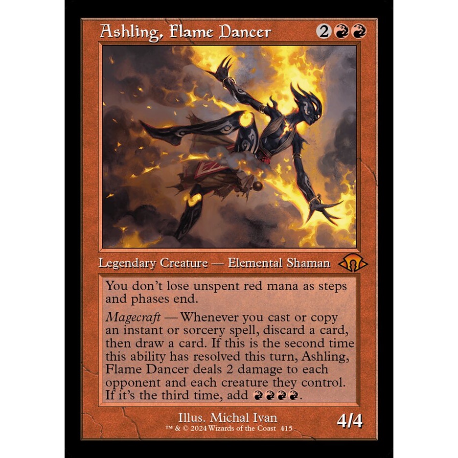 Ashling, Flame Dancer การ์ด Magic the Gathering [MTG] ของแท้ [MH3 ...