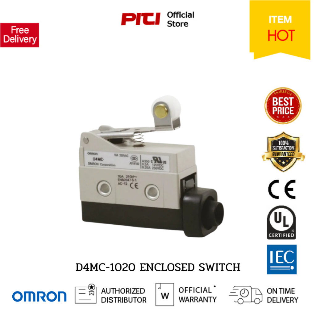 OMRON D4MC-1020 ENCLOSED SWITCH (สินค้าเก่า) | Shopee Thailand