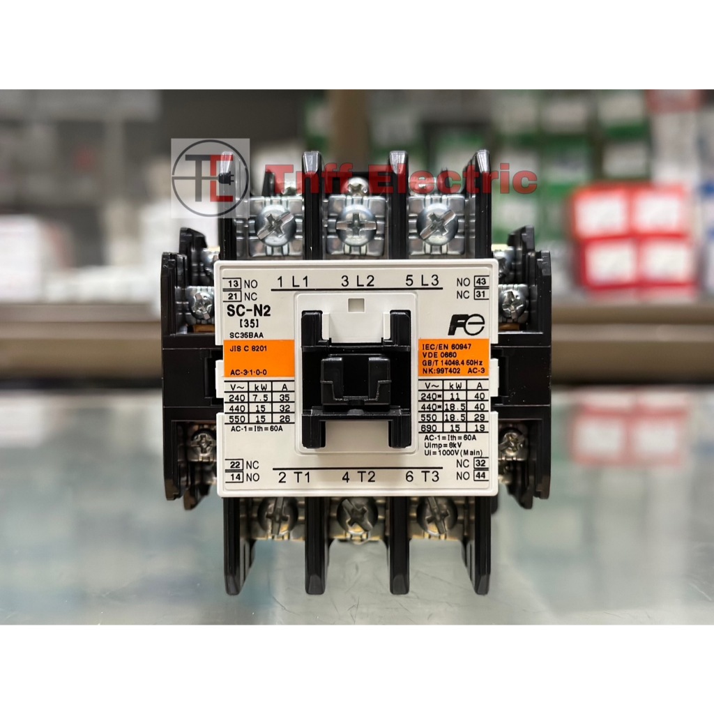 Fuji Electric SC-N2 (คอยล์ 24V, 220V, 380V) แมกเนติก คอนแทคเตอร์ (2NO + 2NC) | Shopee Thailand