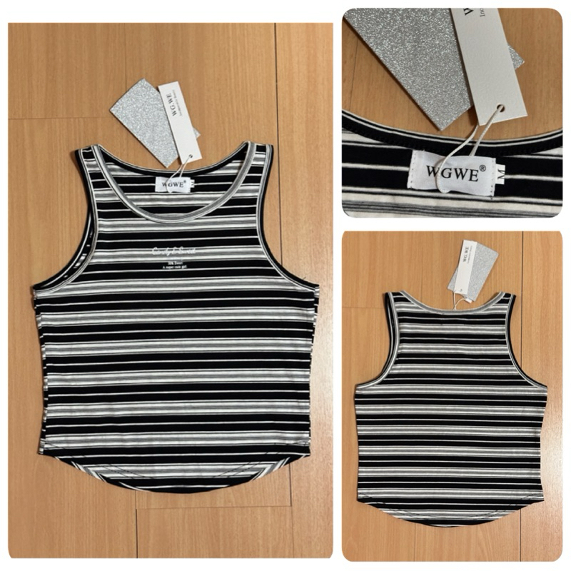 ส่งต่อ เสื้อครอป WGWE size m ของใหม่พร้อมป้าย | Shopee Thailand